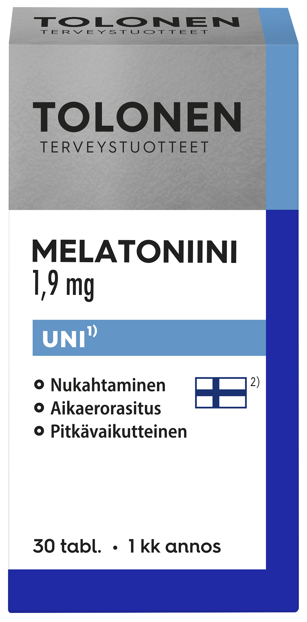 Melatoniini 1,9 mg 30 tabl.